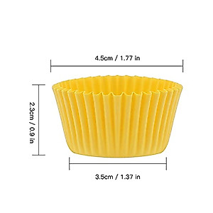 Gifbera Colored Mini Cupcake Liners Vibrant Muffin Baking Cups 400-Count