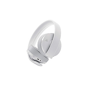 PlayStation Gold Wireless Headset White - PlayStation 4 (Renewed)