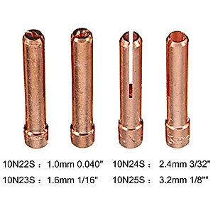 Zinger 53pcs TIG Welding Torch Stubby Gas Lens #10 Pyrex Glass Cup Kit Accessories for DB SR WP-17/18/26 TIG Welding Torch,with Cup+Back Cup+Nozzle+Collet+Collet Body+Gas Lens+Cup Gasket