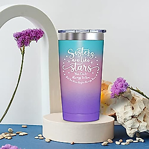 SpenMeta Sisters Gifts from Sister - Unique Gifts for Sister, Funny Sister Birthday Gifts from Sister, Little Sister, Big Sister Present Ideas Christmas Graduation Gift - Cup Tumbler