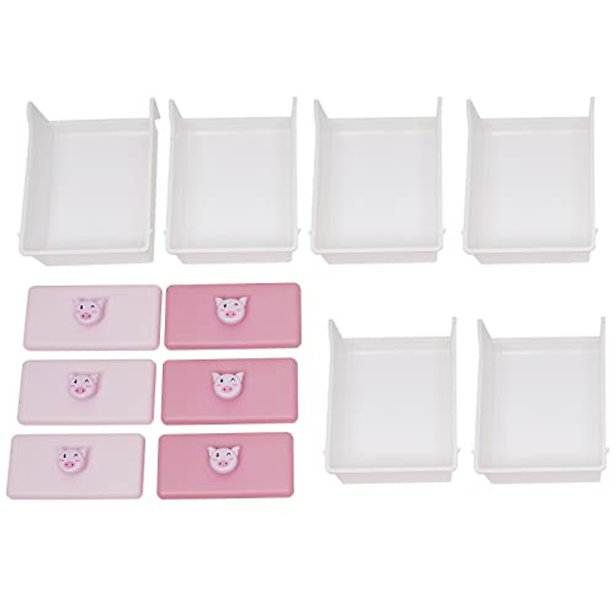 Gdrasuya10 Plastic Cabinet 6 Drawers Storage Dresser,Small Closet Vertical Dresser Storage Closet Dresser Organizer for Bedroom, Hallway, Entryway, Closets