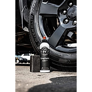 Adam's Graphene VRT 16oz Vinyl, Rubber, Tire & Trim Dressing - Durable UV Protection and Water Repellent - Graphene Ceramic Infused Formula - Dress Tires or Trim Without Worry of Slinging (16oz)