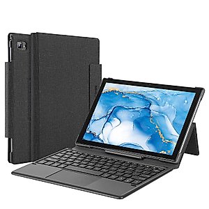 Dragon Touch Docking Keyboard Case for Notepad 102 10-Inch Tablet, 80 Keys, 5 Pin Connection Keyboard Tablet Case, Foldable, not Include Tablet