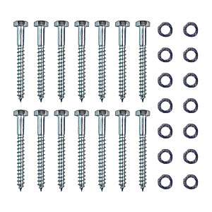 Highpro 2 Swing Set Brackets and 2 Swing Hangers for Wooden Sets Heavy Duty Swingset Hardware Swing Set Parts Outdoor Swing Set Accessories with Locking Hooks for Porch, Patio, Playground Indoor/Outdo