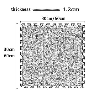 ALGFree Foam Puzzle Mat Interlocking Floors Tiles Splice Bedroom Child Crawling Mat Jigsaw Puzzle Climbing Mat Sponge Floor Mats Thicken, Customizable Colors