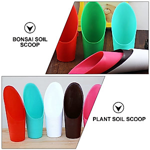 Happyyami 5pcs Gardening Shovel Tools Succulent Plants Scoop Bonsai Soil Scoop Plant Soil Scoop Bonsai Tool Garden Bucket Scoop Bonsai Bucket Scoop Bucket Shovel Potting Plastic