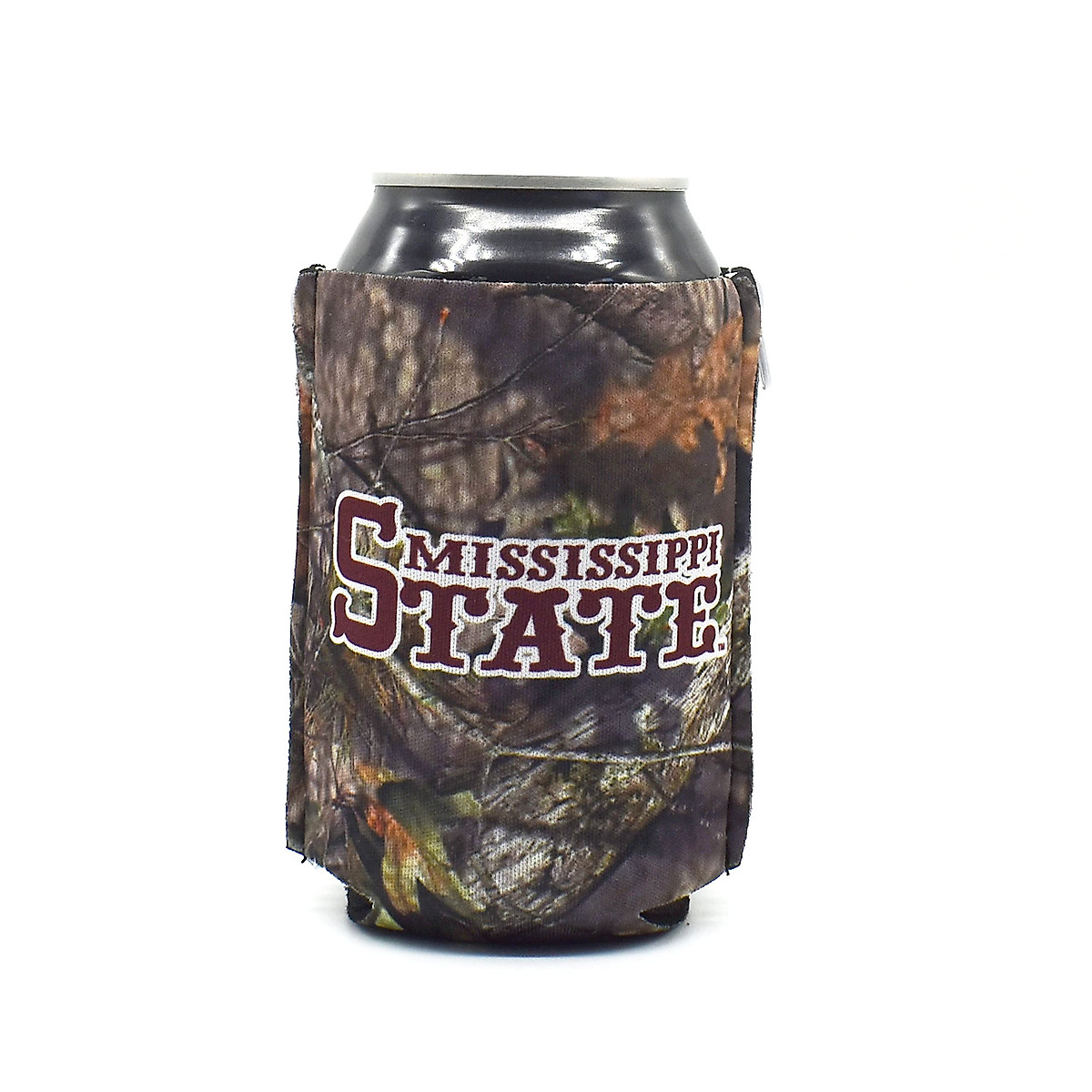 Mississippi State University Mossy Oak Break-up Country Camo ZipSip ZipSip All-in-One Adjustable Neoprene Insulated Drink Holder with Zippers