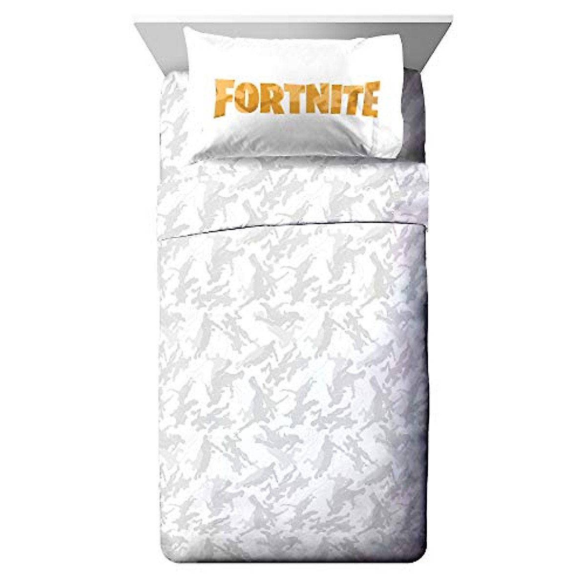 Jay Franco Fortnite Emote Camo 5 Piece Full Bed Set - Includes Comforter & Sheet Set - Super Soft Fade Resistant Microfiber (Official Fortnite Product)