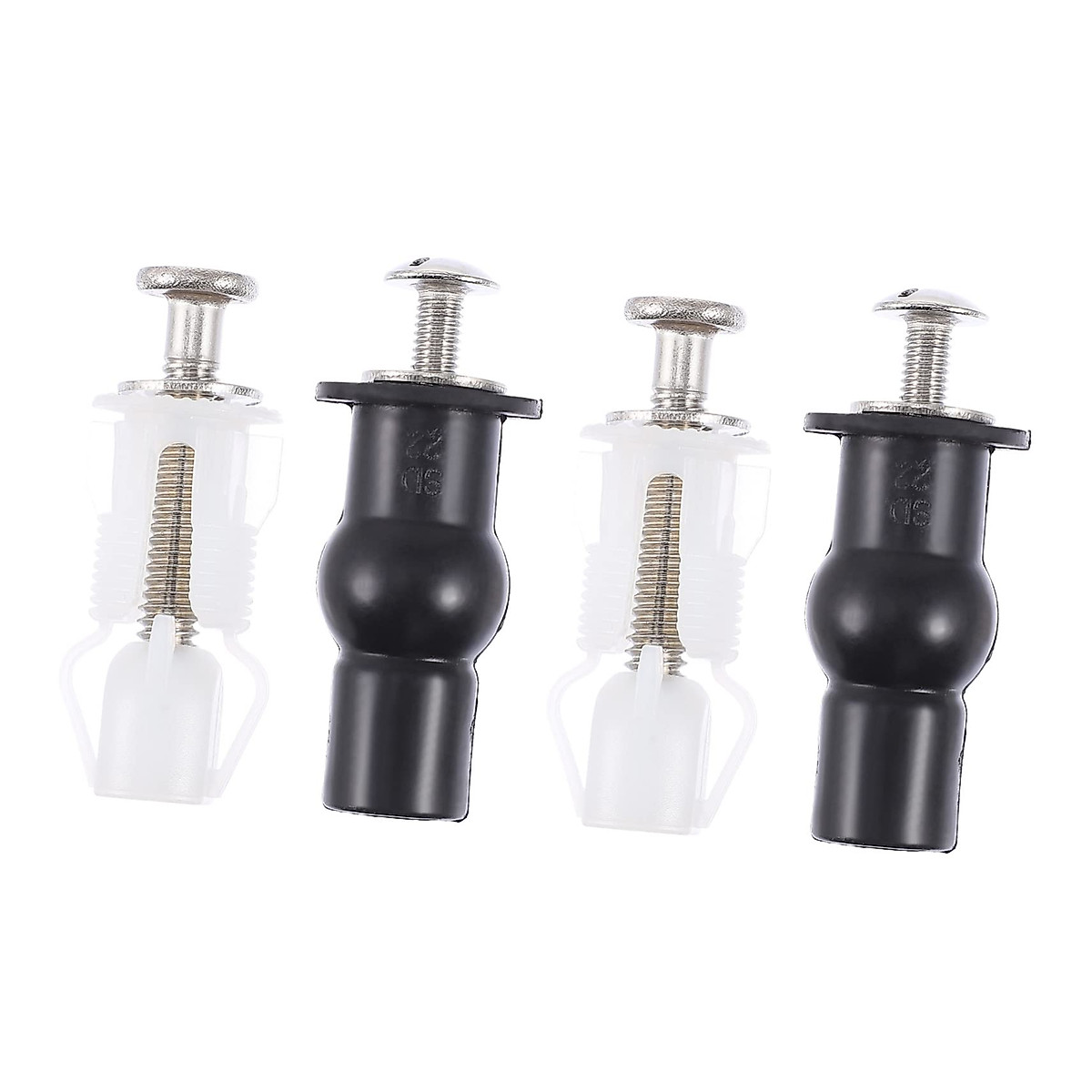 Uonlytech 4pcs toilet connector toilet parts toilet seats toilet accessories an fittings toilet bowl toilet anchor bolts Toilet Seat Replacement Bolt Replacement Toilet Seat Hinge Bolts feet