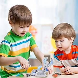 ArtCreativity Sting Ray Transporter Set, Includes 1 Stingray Toy with Sounds and 7 Sea Creatures, Interactive Ocean Toys for Kids, Sea Animal Toys for Kids and Underwater Party Supplies