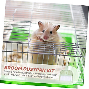 HOMOCONO 6 Sets Pet Broom Desktop Cleaning Tools Desk Broom and Pan Mini Desktop Sweeper Mini Broom Dustpan Kits Tiny Dust Pan Mini Pans Mini Keyboard Broom and Dustpan Tiny House Kit Pp