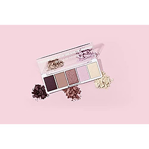 wet n wild Color Icon Eyeshadow Makeup 5 Pan Palette, Purple Petalette, Matte, Shimmer, Metallic, Long Wearing, Rich Buttery Pigment, Cruelty Free