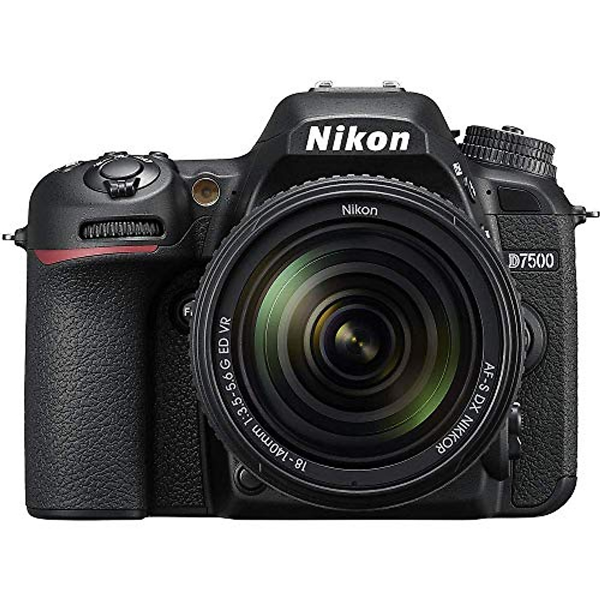 Nikon D7500 DSLR Camera with 18-140mm Lens (1582) + 64GB Memory Card + Case + Corel Photo Software + EN-EL 15 Battery + Card Reader + HDMI Cable + Cleaning Set + Flex Tripod + Memory Wallet (Renewed)