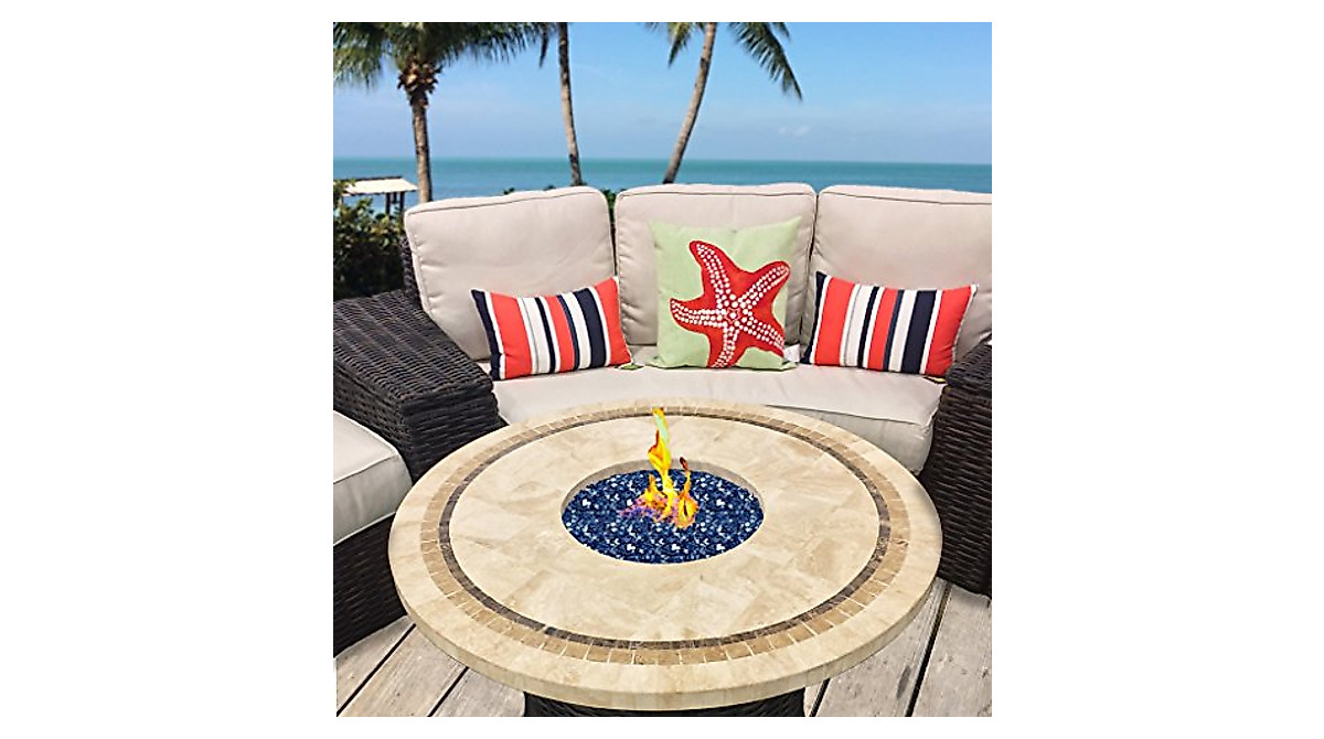 Green Reflective Fire Glass for Fire Pits & Fireplaces