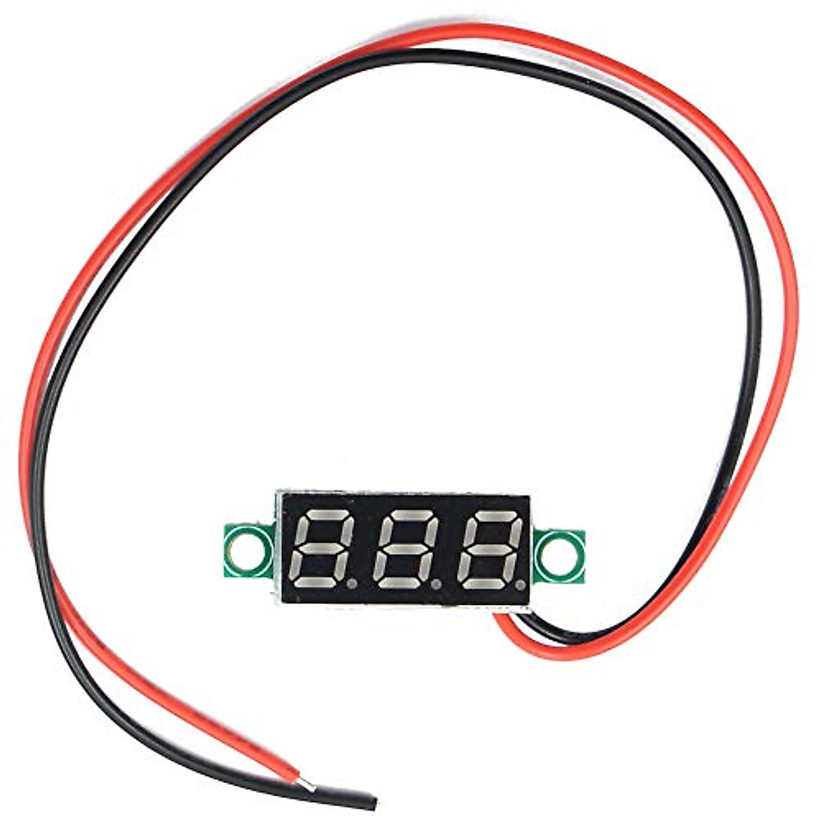 (5 Pack) JacobsParts DC 2.4-30V 2-Wire Voltmeter 3-Digit LED Display Panel Volt Meter Digital Voltage Tester (Blue)