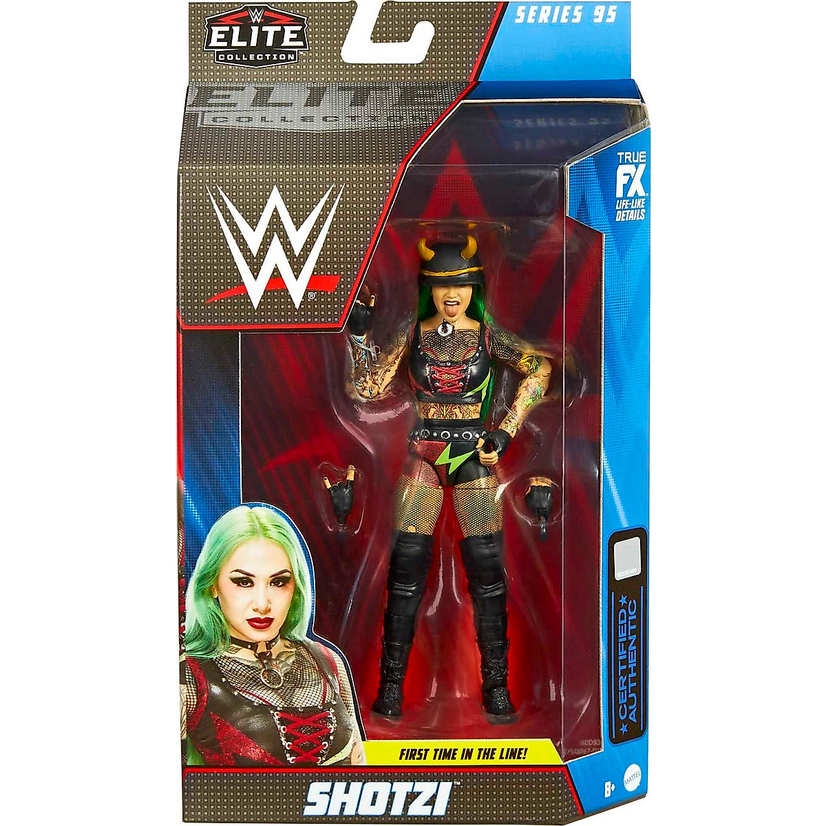 Mattel WWE Shotzi Elite Collection Action Figure, 6-inch Posable Collectible Gift for WWE Fans Ages 8 Years Old & Up