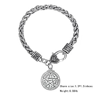Lemegeton Talisman for Love Tetragrammaton Seal of Solomon Wicca Pentacle Pendant Wiccan Bracelets