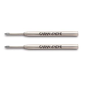 Caran D'ache Goliath Ballpoint Pen Refill Fine Blue (Pack of 2)