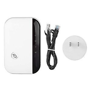 Range Extender Up to 300M /Relay Mode Mini Access Point Reapter Booster Internet Amplifier 2.4GHz-2.4835GHz Fast Data with WPS Encryption(US Plug)