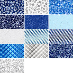 Holiday Charms 2021 2021 Blue Ten Square 42 10-inch Squares Layer Cake Robert Kaufman TEN-1092-42