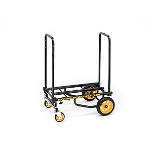 Rock-N-Roller R6RT (Mini) 8-in-1 Folding Multi-Cart/Hand Truck/Dolly/Platform Cart/29" to 42.5" Telescoping Frame/500 lbs. Load Capacity, Black