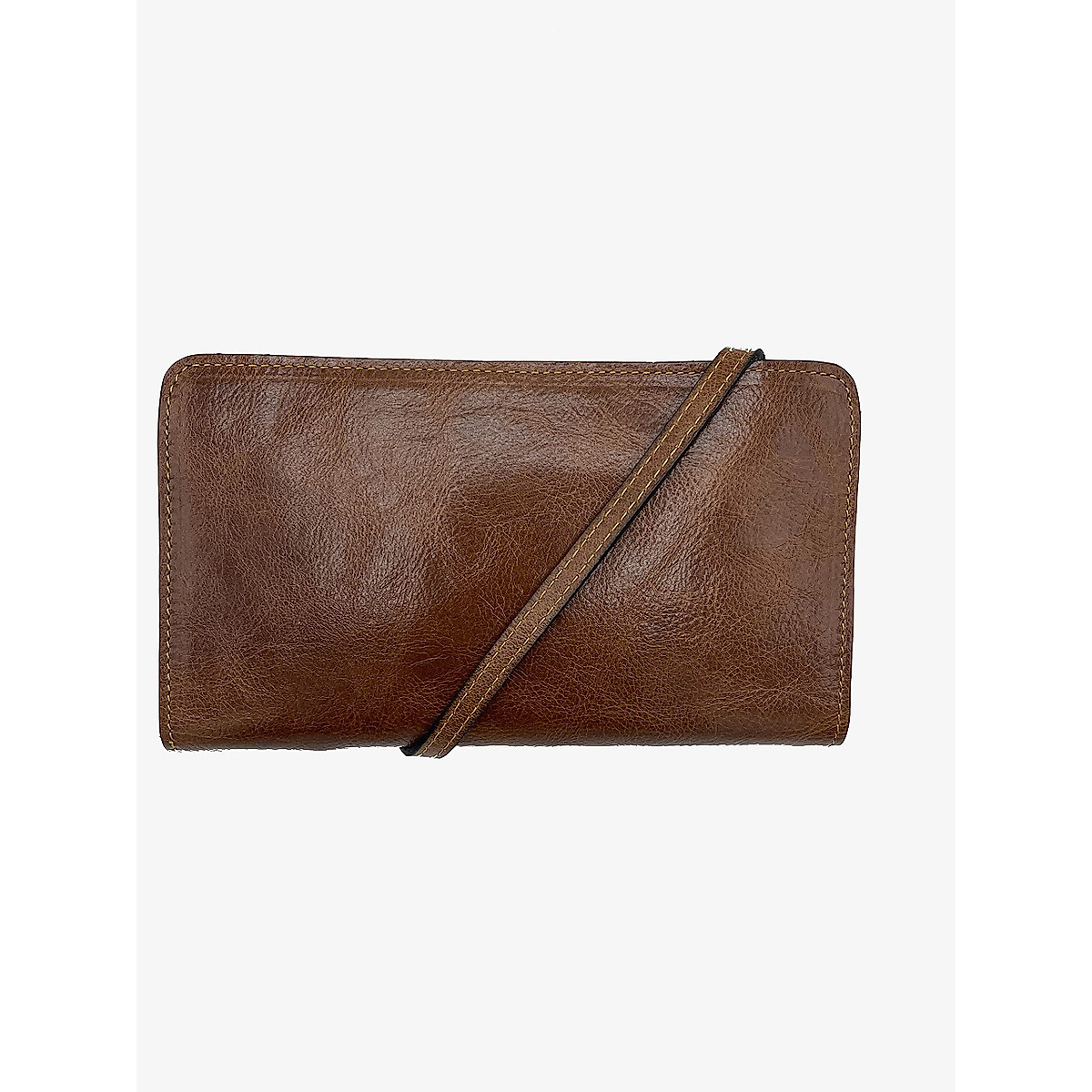 Patricia Nash Distressed Vintage Leather Alberese Crossbody Purse Bag in Cognac