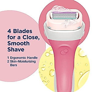 Schick Intuition Lemon Berry Breeze Razors for Women | 1 Razor & 2 Intuition Razor Blades Refill with Organic Lemon