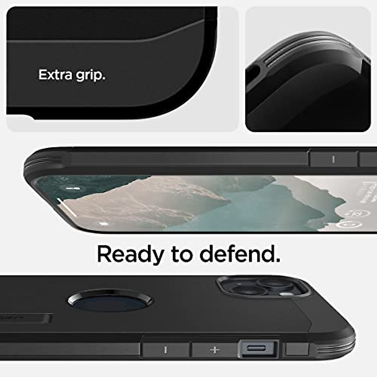Spigen Tough Armor (MagFit) Compatible with MagSafe Designed for iPhone 14 Plus Case (2022) - Black