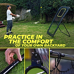 Victorem Lacrosse Rebounder for Backyard - 4x6 Inches Lacrosse Bounce Back Net, Volleyball Rebounder, Pitch Back Baseball Rebounder fits for Volleyball, Tennis and Softball Training