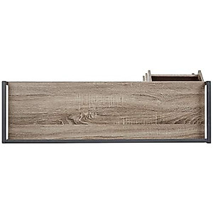 Signature Design by Ashley Maccanet Shoe Rack with Storage Cubbies, Brown