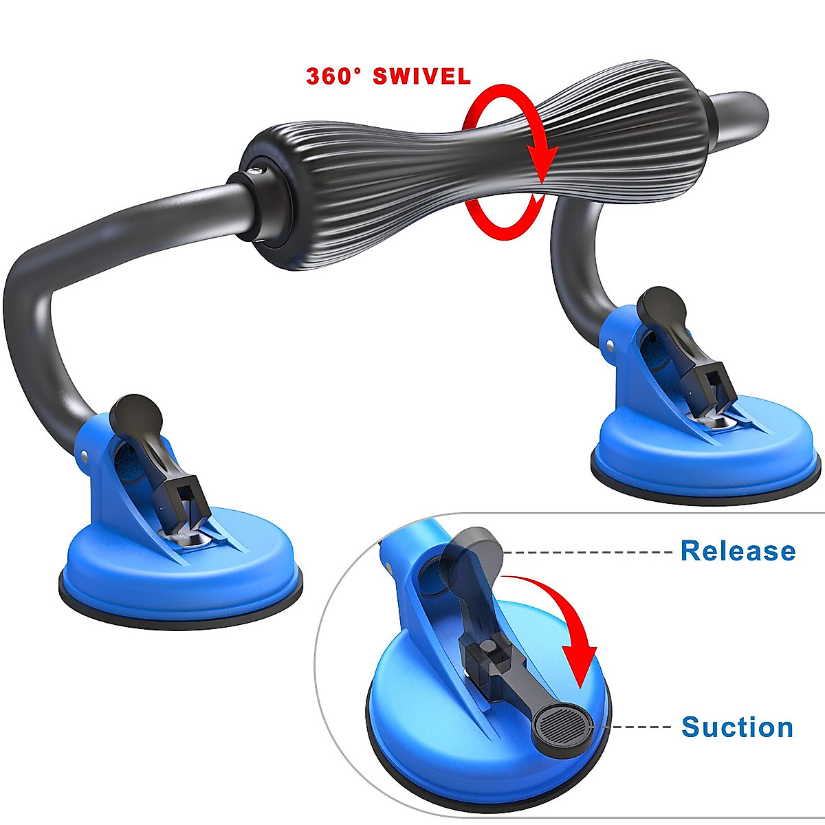 Dolibest Kayak Roller, Boat Roller Loader with Heavy-Duty Suction Cups, Kayak Loader Assist System for Mounting Kayaks and Canoes to Car Tops, Load up to 260 lbs