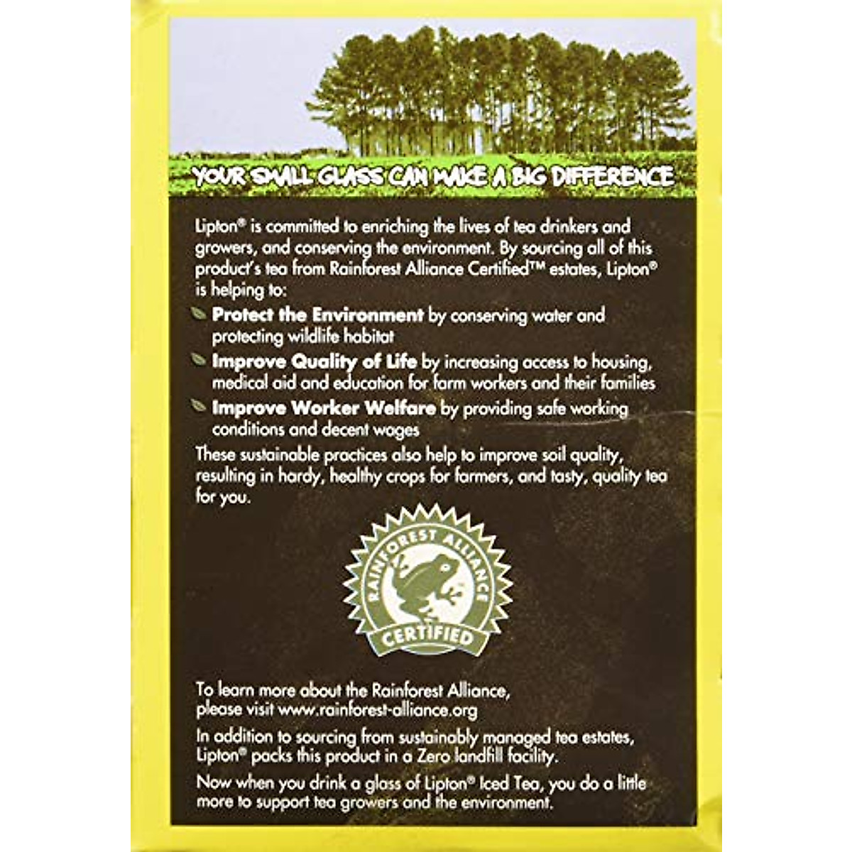 Lipton Fresh Brewed Green Iced Tea - 48 Count (Pack of 1)