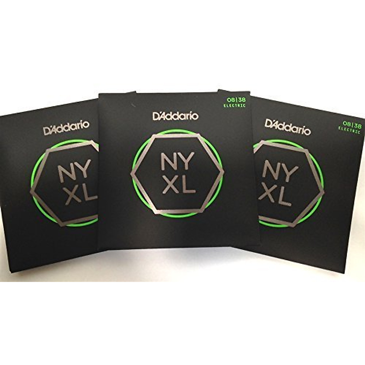 3 Sets of D'Addario NYXL 0838| Electric Guitar Strings | Super Light Gauge 08-38