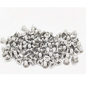 M3-0.5x5mm Stainless Steel countersunk Head Screw Plain Finish Flat Head Screw Machine Countersunk Screw Bolt Fastener 100pcs