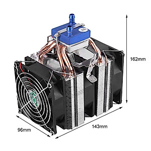 DC 12V Thermoelectric Cooler Peltier System Semiconductor Refrigeration Water Chiller Cooling Device for Fish (180W for 40L)