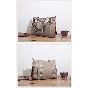 JJDreams Tote Bag Casual Shoulder Bag Top Handle Handbag Daily Travel Bag For Women,Beige