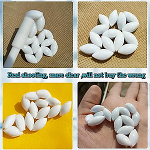 Magnetic Stirrer Stir Bar PTFE Magnetic Mixer Stir Bars (7x15mm, Olive Shape, 10pcs)