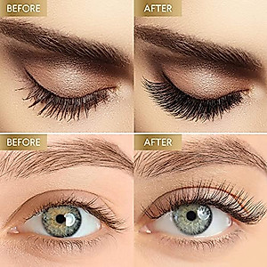 easbeauty 2020 Upgraded Magnetic Eyeliner and Eyelashes Kit, Magnetic Eyelashes with Eyeliner, False Lashes 5 Pairs with Tweezers, Easy to Wear