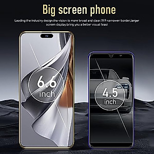 ciciglow Ultra Thin 6.6 Inch HD Smartphone, 8GB RAM 128GB ROM, Face Recognition, 24MP Camera, 4G Mobile Phone with Fast Connectivity, Long Battery Life (US Plug)