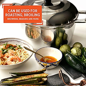 IMUSA USA 3.5 Quart Heavy Duty Cajun Cast Aluminum Dutch Oven with Lid, Silver, (IMU-89306)