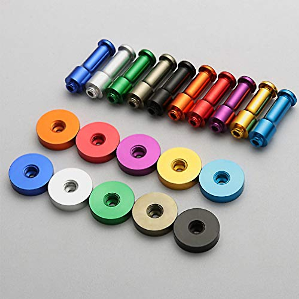 YARNOW Heavy Duty Aluminum Wall Hooks No Drilling Waterproof Rustproof Single Hook Hat Coat Robe Door Wall Hook Hanger (Blue)