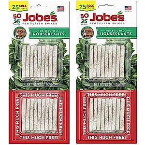 Jobe's 5001T Houseplant Indoor Fertilizer Food Spikes, 50 Pack(2)
