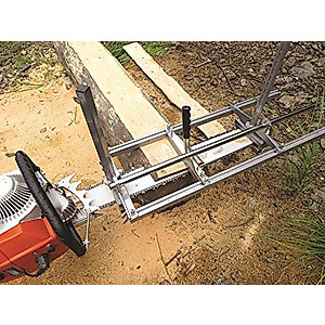 Zchoutrade Portable Chainsaw Mill 14-36 Inch Portable Aluminum Steel Mig Welding Saw Mill 36 Inch Planking Lumber Cutting Bar