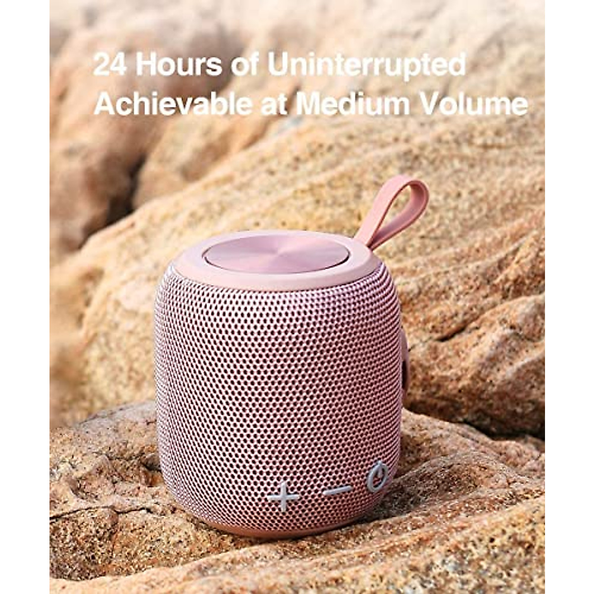 FIGMASU Bluetooth Speakers Portable Wireless Waterproof IPX7 Bluetooth 5.0 Dual Pairing Mini Shower Speaker, 24H Playtime Stereo Surround Sound, for Outdoor Travel, Pool