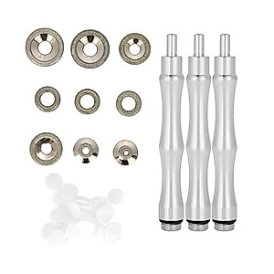 Peeling Tips, Replacement Skin Grinding Tips with Handle Stainless Steel Filter Set Beauty Machine Set