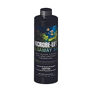 MICROBE-LIFT Algaway 5.4 Algae Control for Fresh and Salt Water Home Aquariums, 8 Ounces