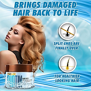 PURE NATURE Biotin Shampoo and Conditioner Set and Biotin Hair Mask