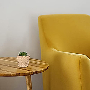 Zerodeko Mini Easter Basket 10PCS Miniature Artifical Wood Woven Baskets, Mini Woven Baskets Without Handles for Home Office Table Party Favors Crafts Decoration Mini Woven Basket Without Handles