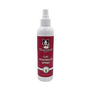 Warren London Cat Detangler Spray for Matted Hair | Leave in Conditioner Pet Detangling Spray That Demattes & Refreshes | Use with Cat Brush or Grooming Glove | Made in USA
