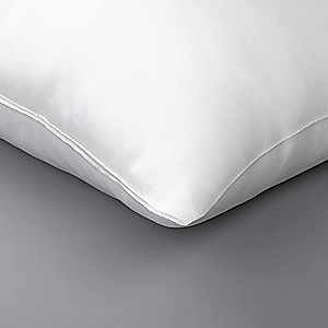 NTBAY Natural Mulberry Silk Toddler Pillowcase for Hair and Skin, Both Side 19 Momme Silk, 1 Pack Travel Pillow Case, 13x18 Inches, White